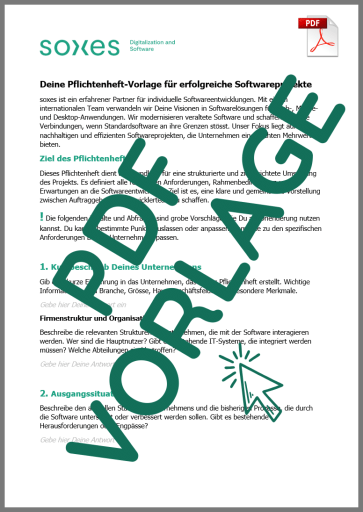 Unterschied Lastenheft und Pflichtenheft erklärt - soxes AG